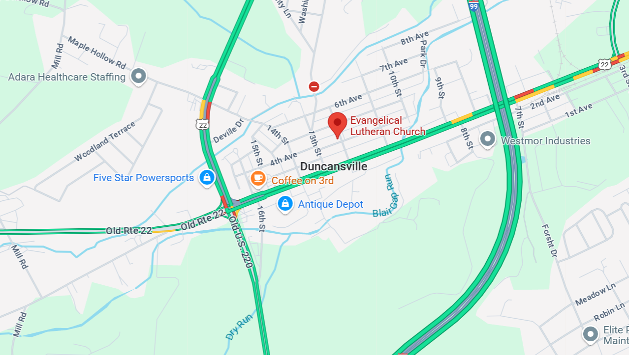 Duncansville Evangelical Lutheran Church – Juniata Valley Audubon Society